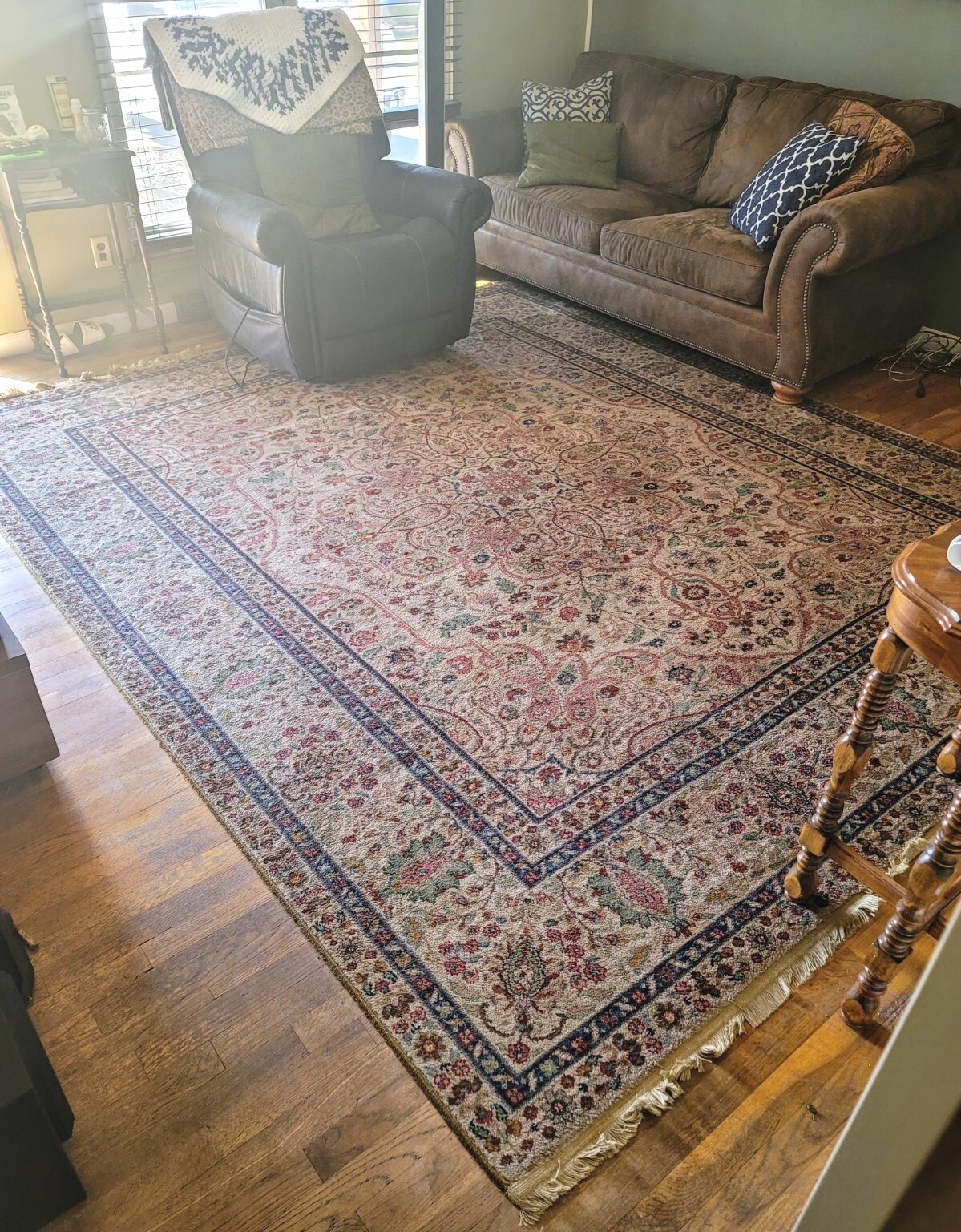 9x10 KARASTAN SAMOVAR TEAWASH MEDALLION 909 100% WOOL RUG - EXCELLENT ...