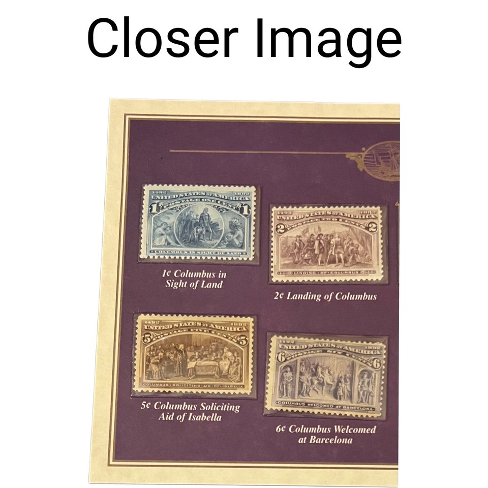 1893 America’s First Commemorative Stamps From The Colombian Exposition ...