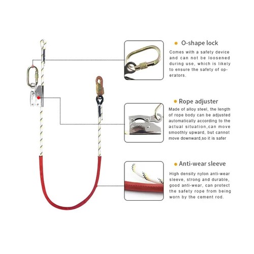 Positioning Lanyard 6 ft for Climbing Tree Care Arborist Work Fall ...