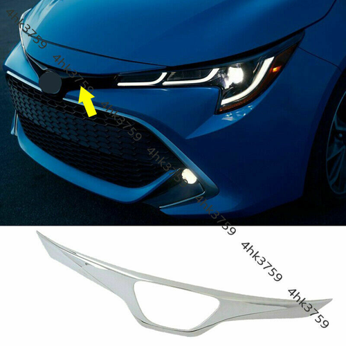 For Toyota Corolla Hatchback 2019-2023 Silver Front Grill Logo Panel ...