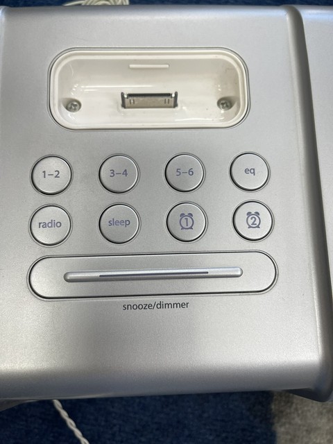 iHome Ip9 Clock Radio Dual Alarm AC Adapter and Remote in Silver for ...