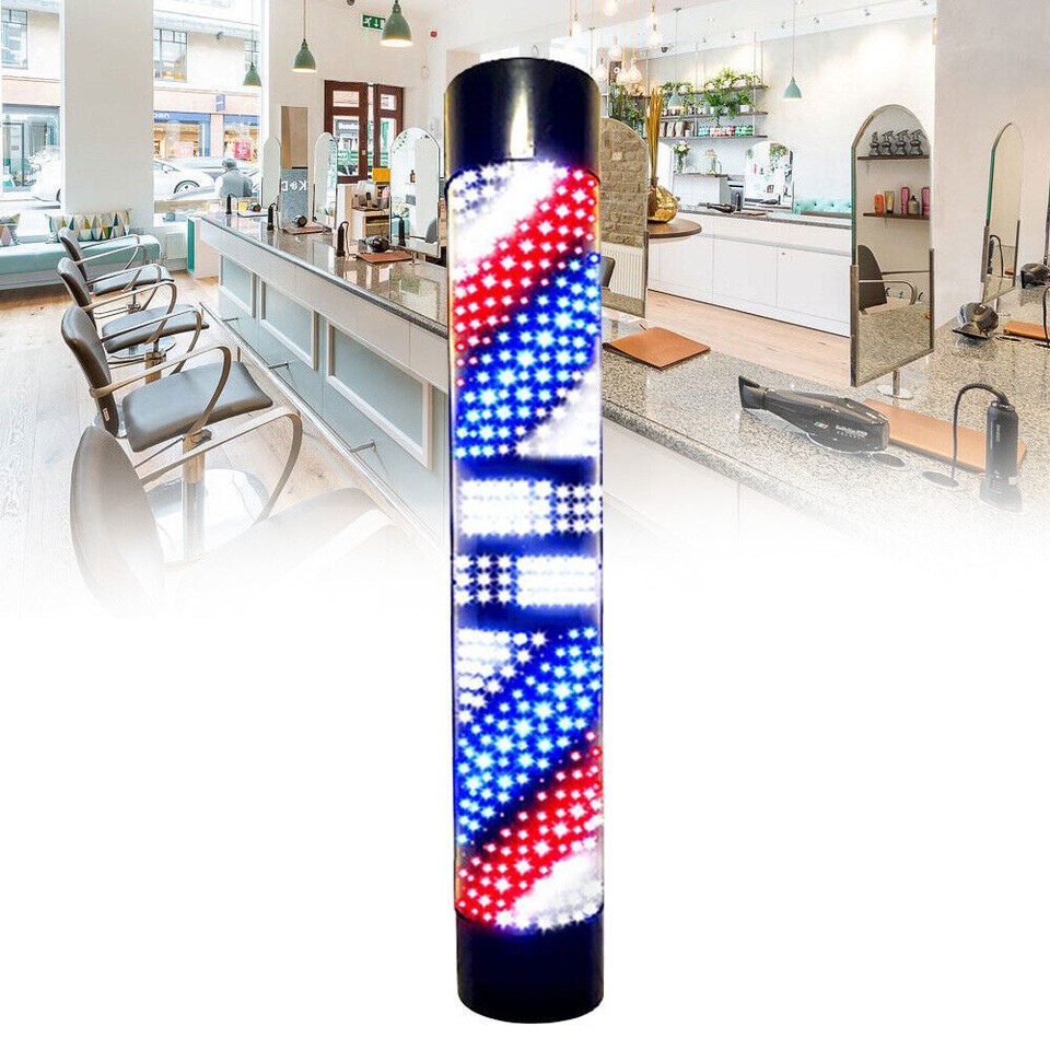 LED Rotating Wall Light Barber Pole Waterproof Salon Barber Pole Shop ...