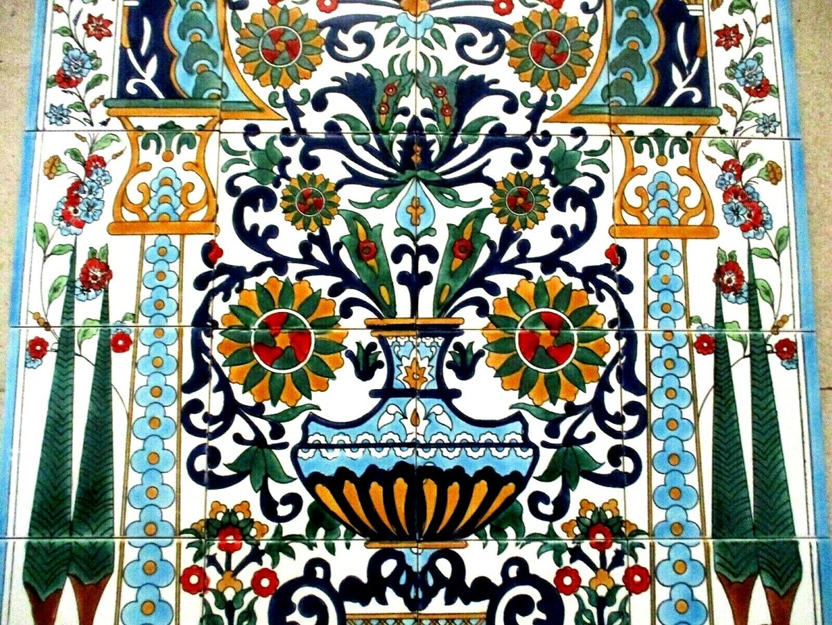 Hand Painted Tile Murals Stunning Kitchen Backsplash Tiles: Design