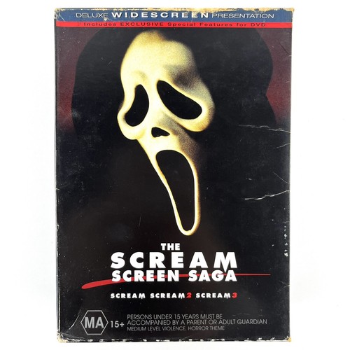 Scream Screen Saga Boxset 1 + 2 + 3 + Screen Saga (DVD, 1996) Region 4 ...