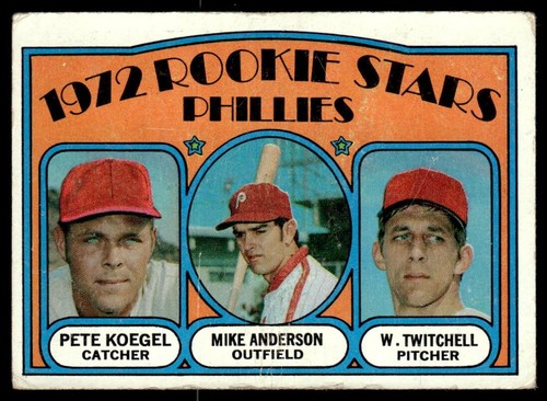 1972 Topps Baseball #14 Phillies Rookie Stars Pete Koegel, Mike ...