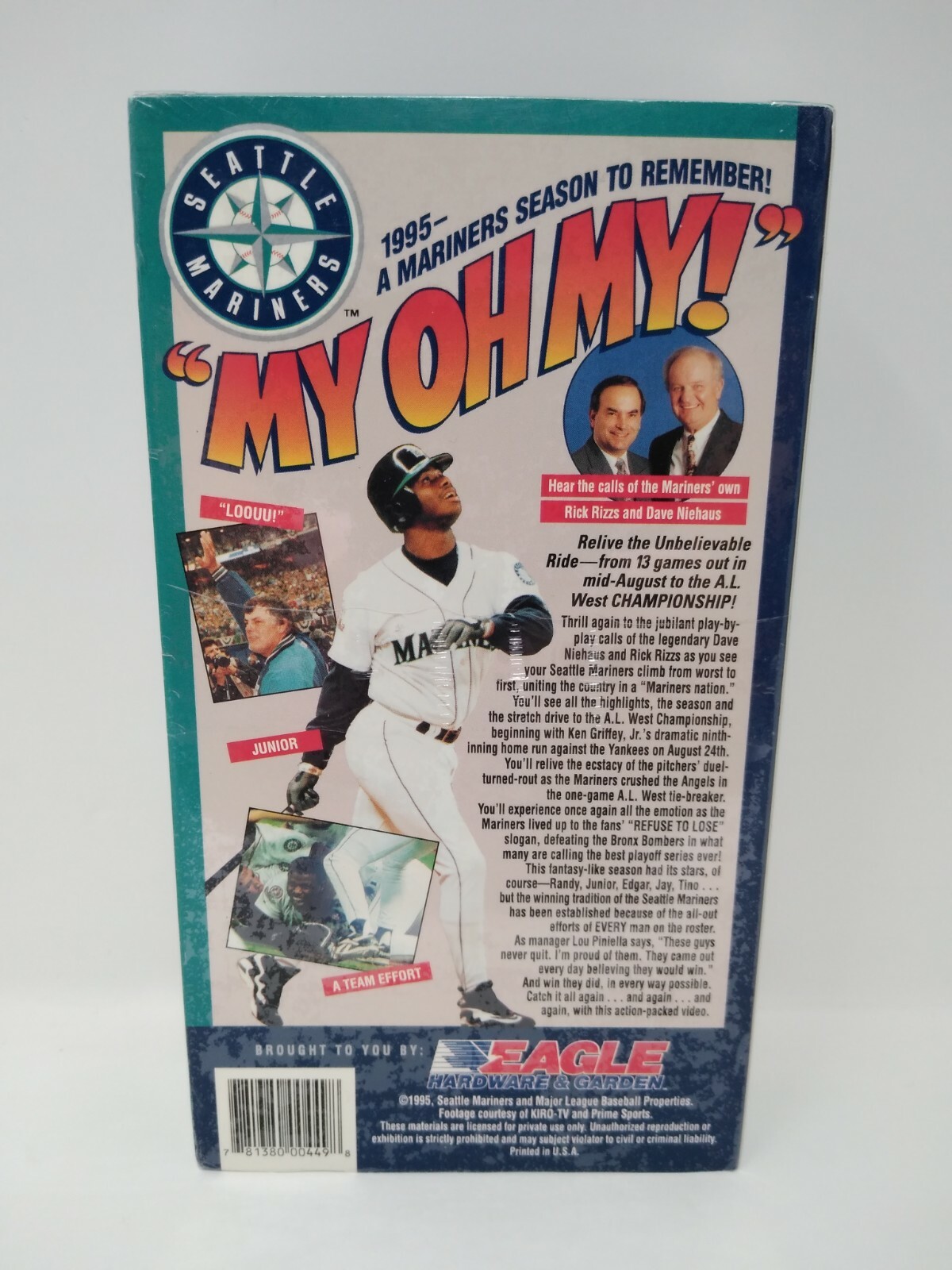 1995 Seattle Mariners "my Oh My " VHS Tape With DVD Ken Griffey Jr. for ...