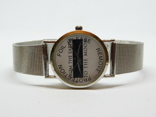 Sweda "From The Earth To The Moon" Silver Tone Quartz Women's Watch New ...