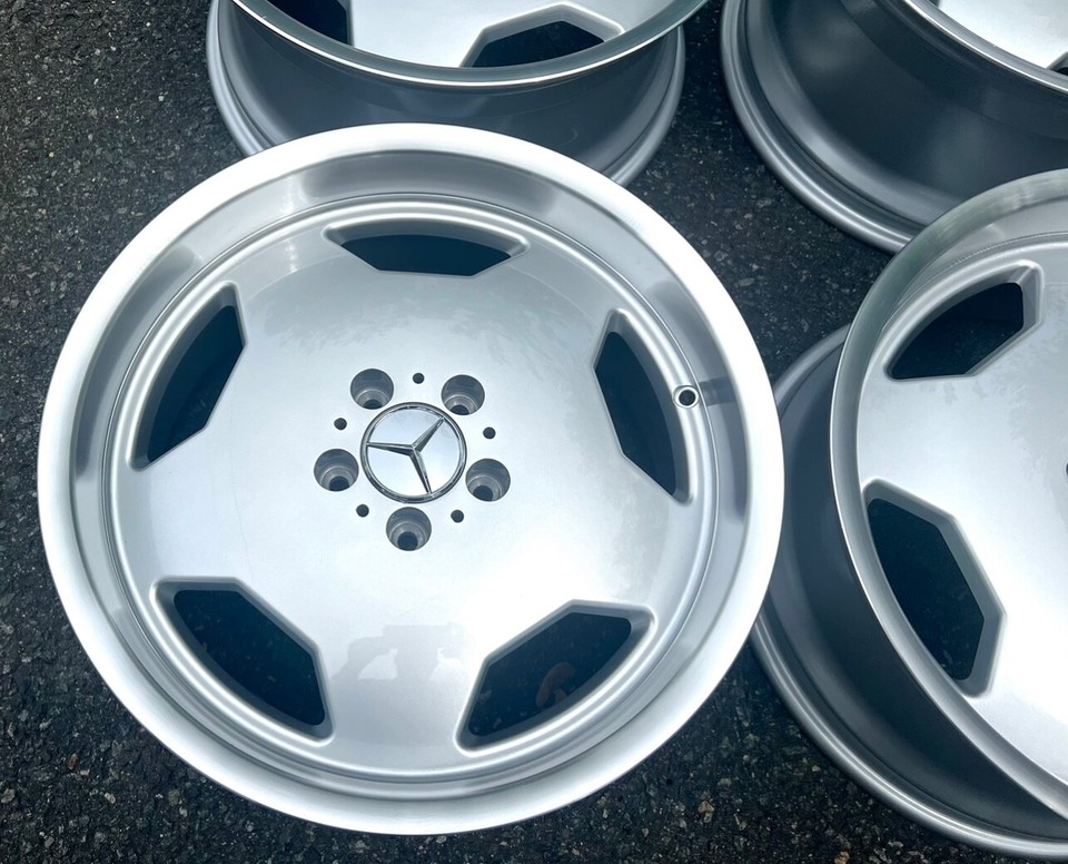 MERCEDES DEEP DISH MONOBLOCK 17 INCH RIMS WHEELS SET4 NEW FITS E320 ...