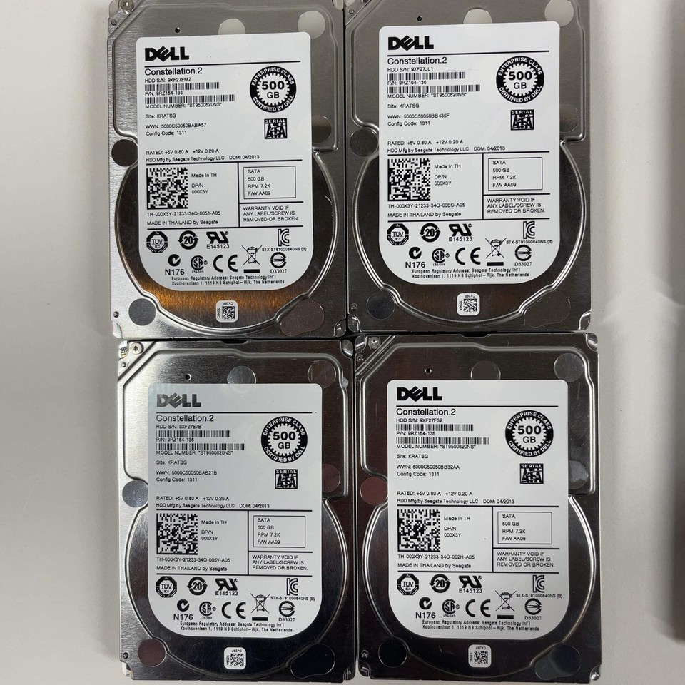 Dell 0WF12F Constellation.2 500GB 7.2K 2.5" SATA Hard Drive ...
