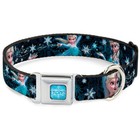 Dog Collar DYEA-FROZEN Logo Full Color Blues Elsa the Snow Queen Poses ...