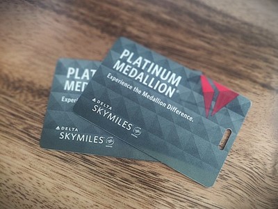 Delta Platinum Medallion Luggage Tag - Pair (with straps) | eBay