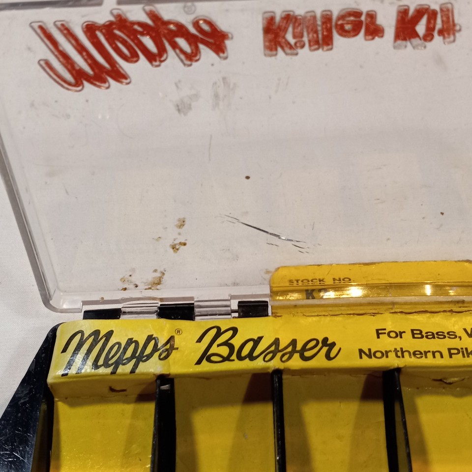 Vintage MEPPS K2 BASSER KIT 6 Spinner Fishing Lure Lot & Case | eBay