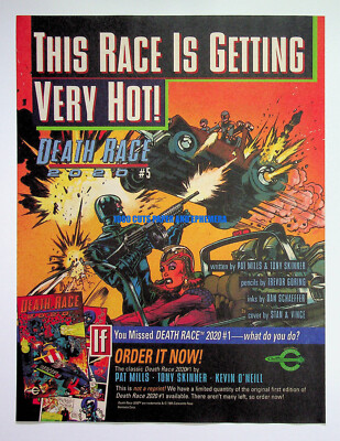 Death Race 2020 Cosmic Comics 1994 Trade Print Magazine Ad Poster ...