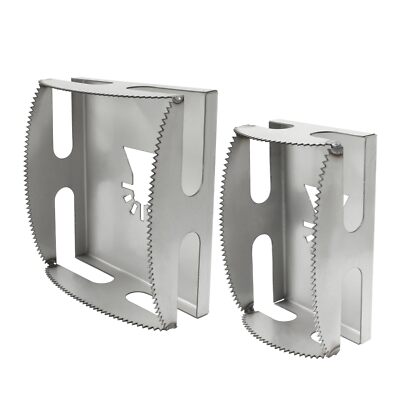 2 Pcs Stainless Steel Square Slot Cutter, Drywall Oscillating Tool ...