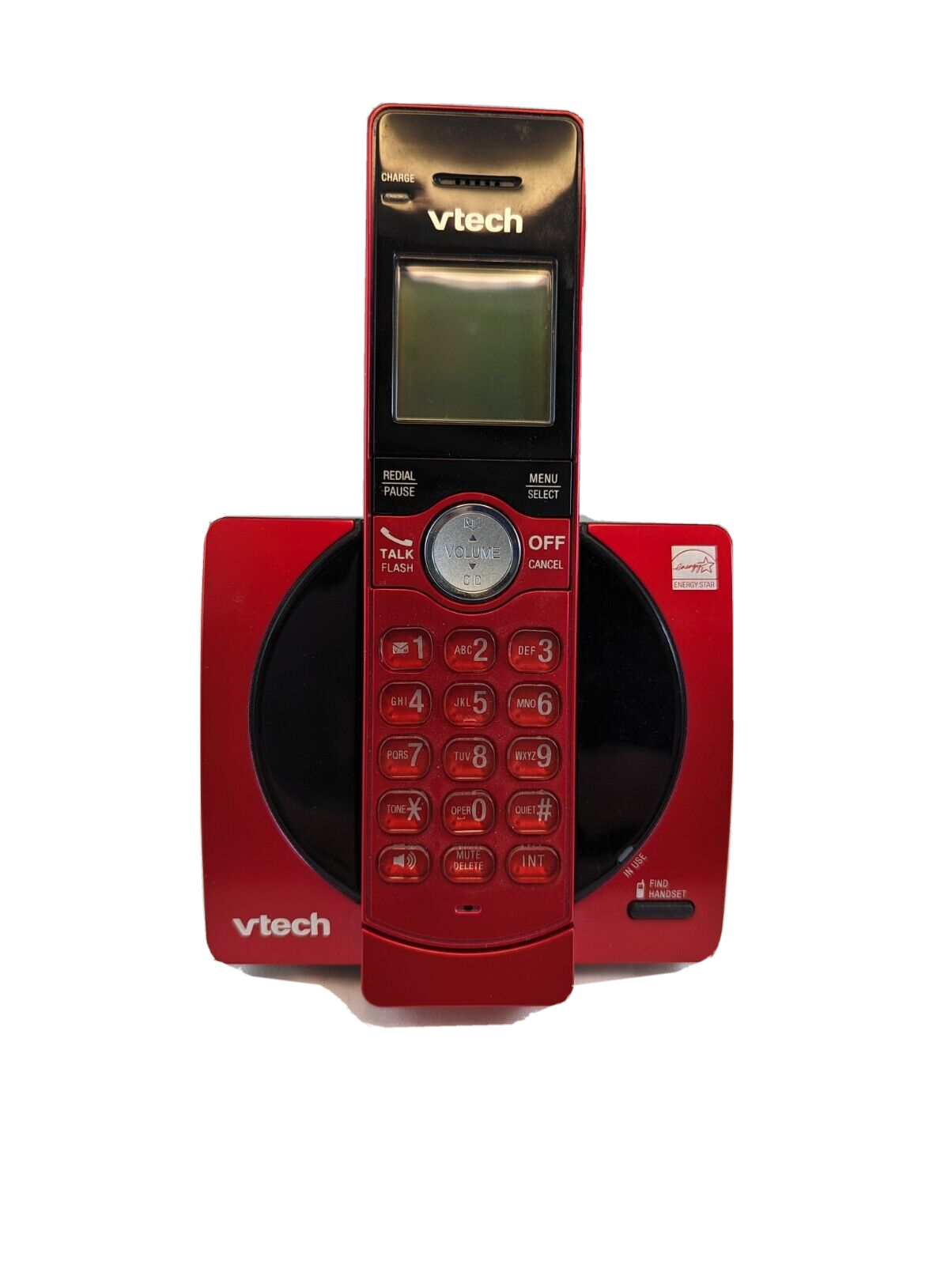 VTech CS6919-16 DECT 6.0 Cordless Phone with Caller ID and Handset Red ...