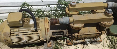 Brook Hansen AC Motor 575v - 18.5A w/ Vacuum pump 20hp / RPM 1760 / | eBay
