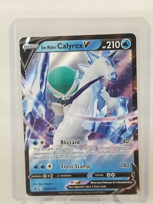 Ice Rider Calyrex V Holo Pokemon Card SWSH130 | eBay