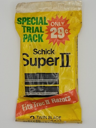 Schick Super II Twin Blade Cartridges NEW Special Trial Pack NOS Sealed ...