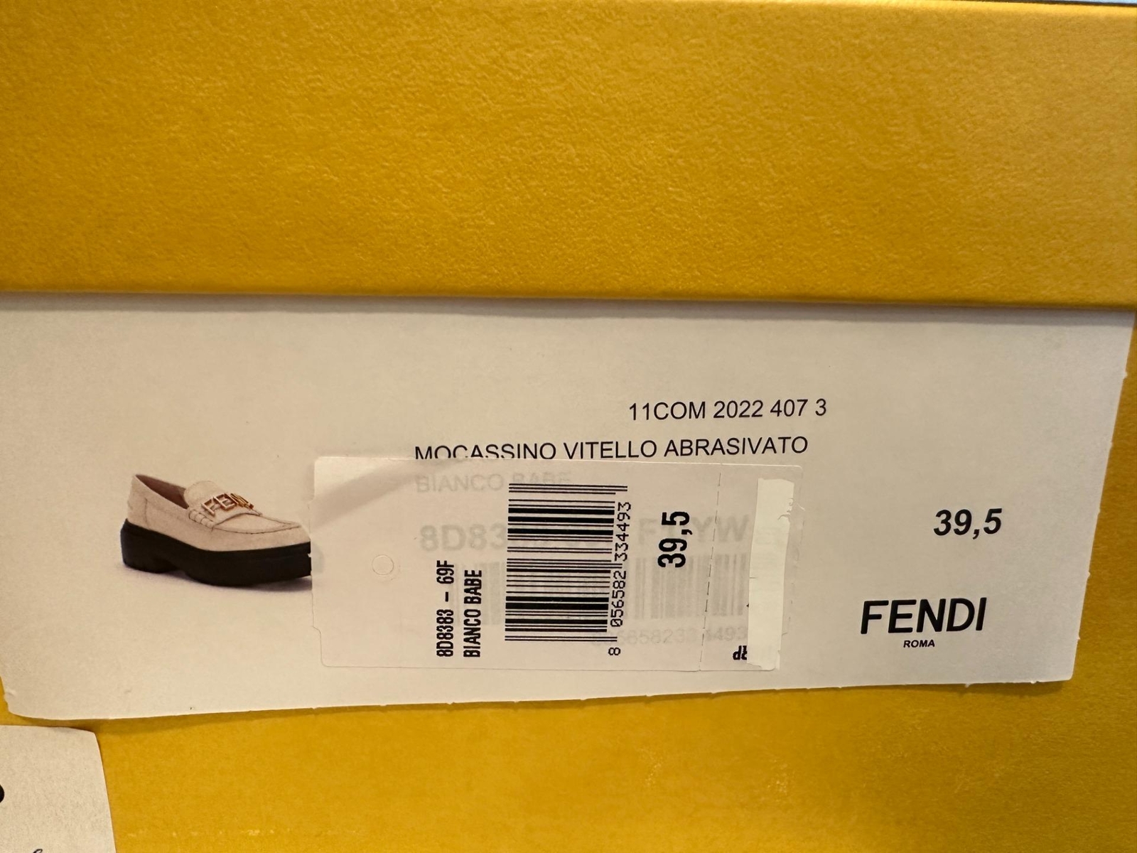 FENDI Fendigraphy Graphy Signature Logo Leather Platform Loafers Shoes ...