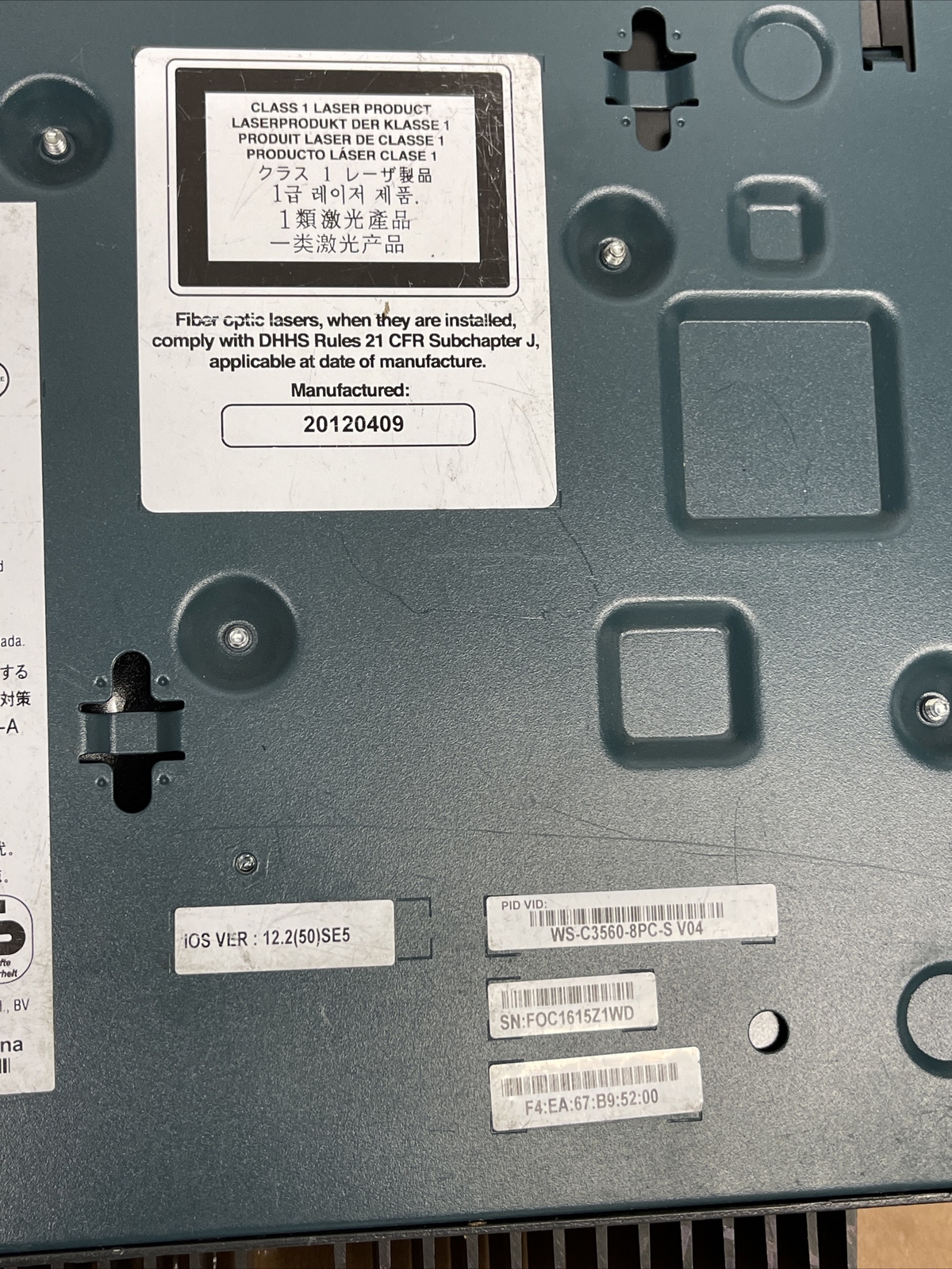 Cisco+Catalyst+3560+Poe-8+8-port+Rack+Mountable+Switch+Good for sale ...