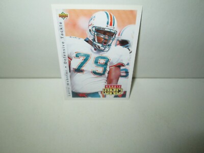 LARRY WEBSTER 1992 Upper Deck Rookie Force card #425 Rc MIAMI DOLPHINS ...
