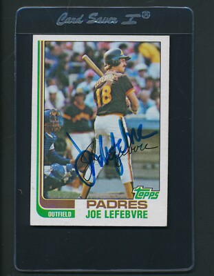 1982 Topps #434 Joe Lefebvre Padres Signed Auto *B265 | eBay