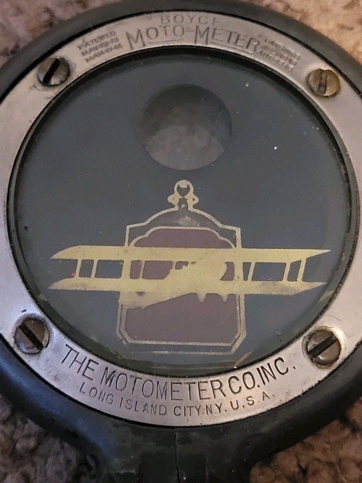 1918 Boyce Moto Meter Airplane Radiator Cap Long Island City, New York ...