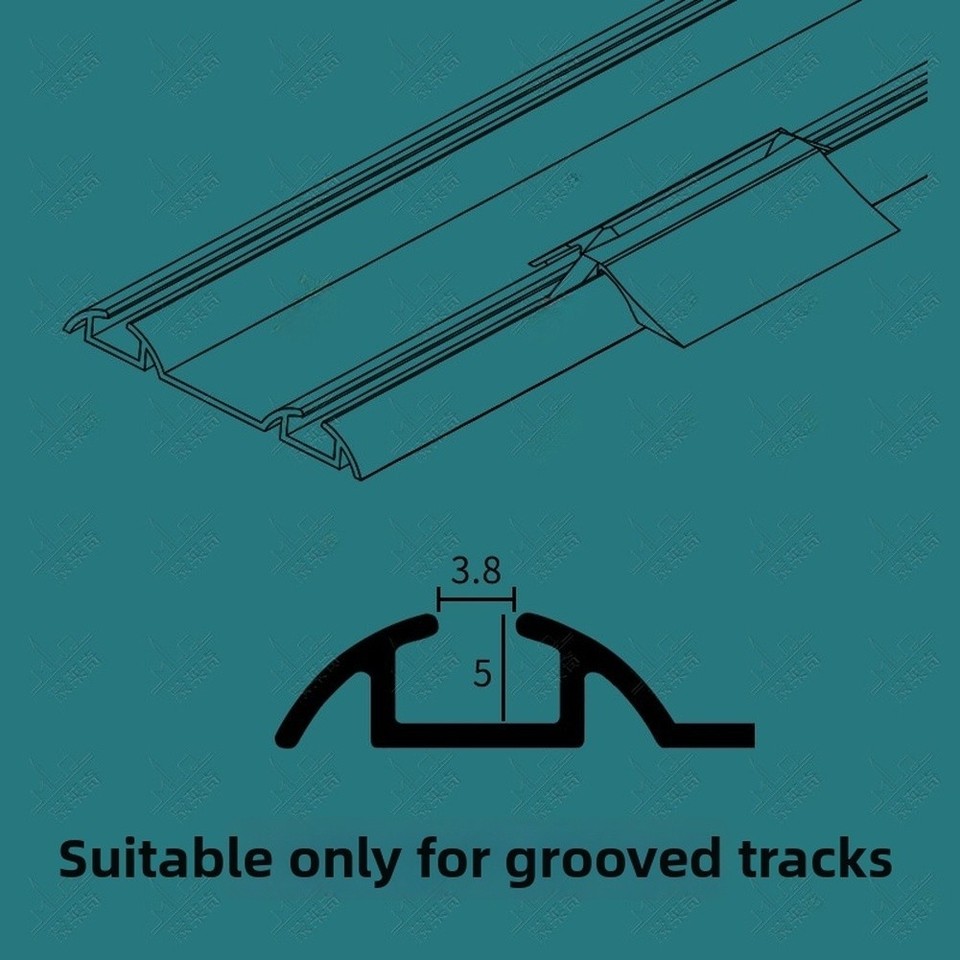 Plastic Mounting Aid for Closet Door Rollers on Groove Style Track ...