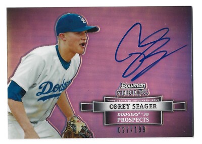 2012 Bowman Sterling Prospect COREY SEAGER Autograph AUTO Refractor ...