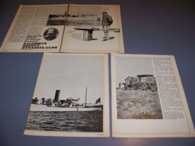 VINTAGE..ZALINSKI'S DYNAMITE GUNS "USS VESUVIUS" ..HISTORY/PHOTOS..RARE ...