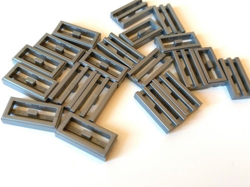 LEGO® 20 x Gitterfliesen 1x2 / Tile, Modified 1 x 2 Grille / Flat ...