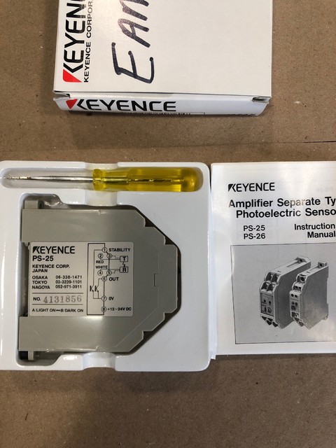 KEYENCE Ps-25 Photoelectric Sensor Amplifier PS25 1 Year for sale ...