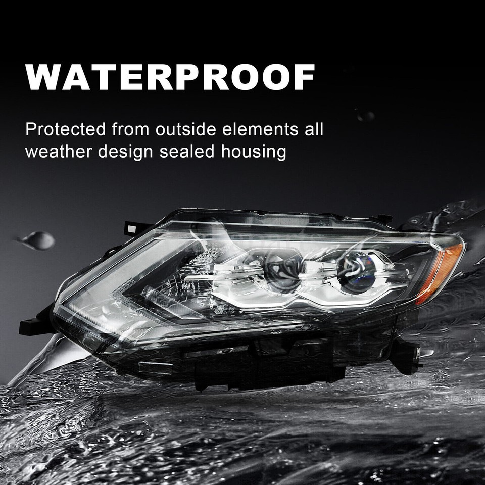 Full LED Headlight Dual Projector For 2017 2018 Nissan Rogue SL Left ...