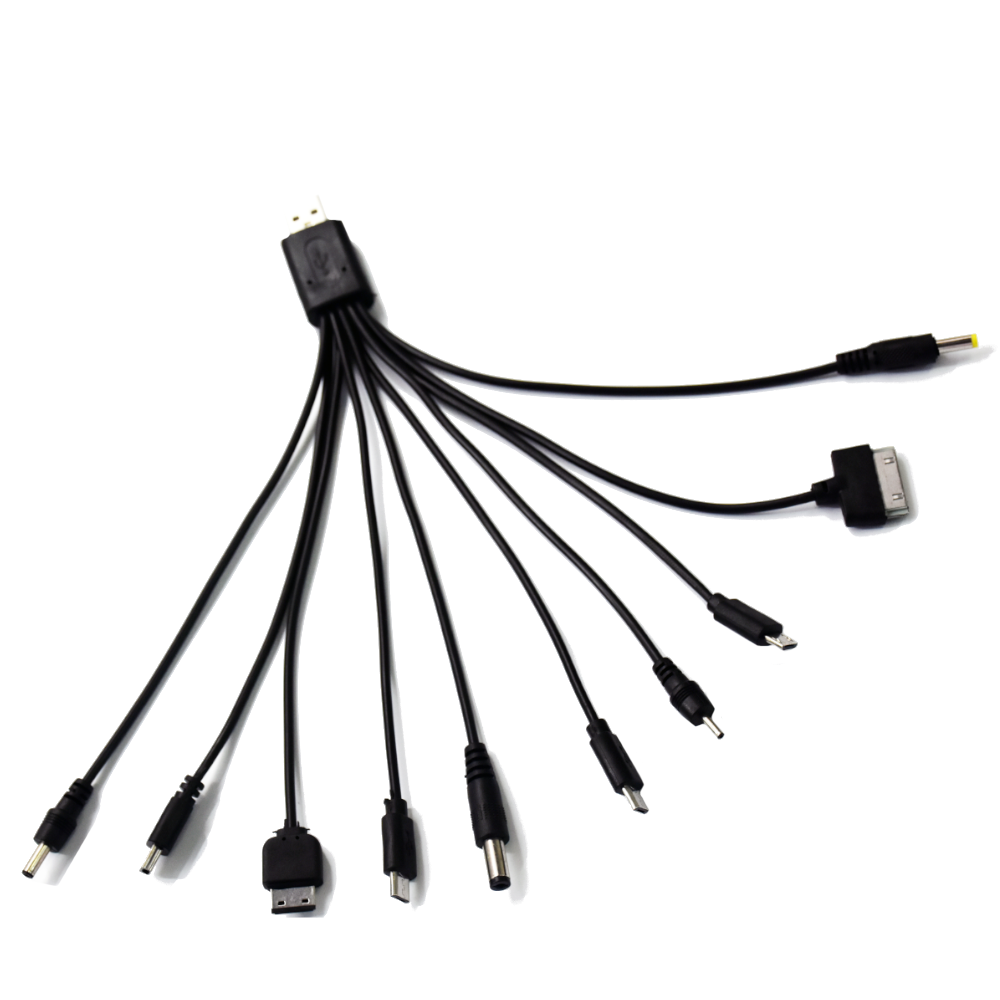 10 in 1 USB Universal Multi Phone Charger Cable for iPhone Android ...