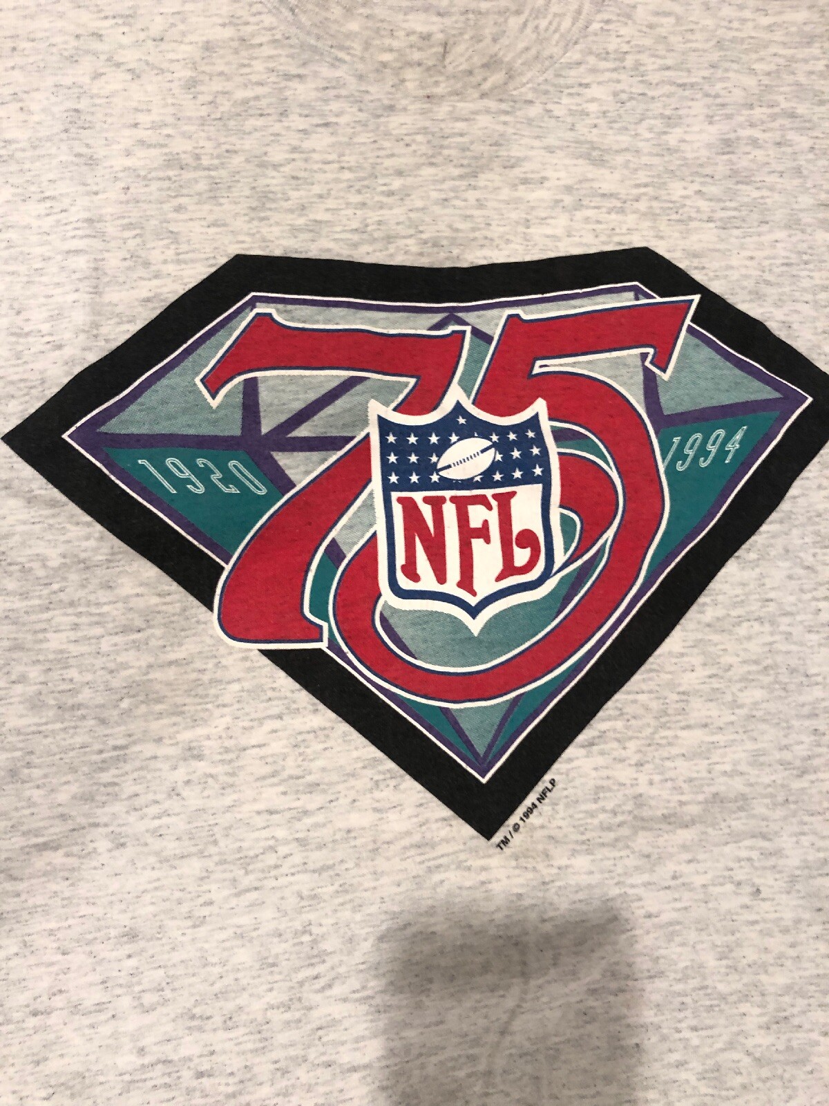 Vintage 1994 Trench Ultra Castrol NFL 75th Anniversary Celebration T ...