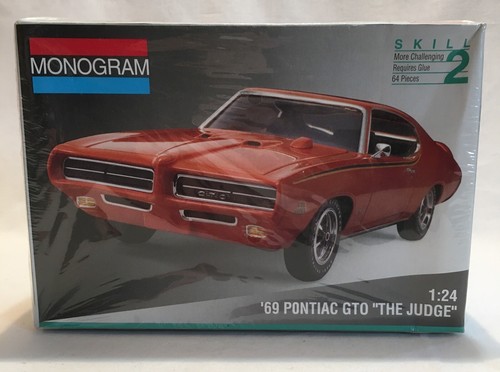 Monogram '69 Pontiac GTO "The Judge" 1:24 Scale Model Kit - New Sealed ...