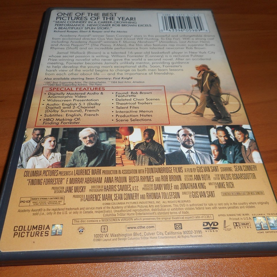 Finding Forrester (DVD Widescreen 2001) 43396059894| eBay