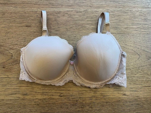 Victoria's Secret Praline Lace 32DDD Dream Angels Classic Coverage Demi ...