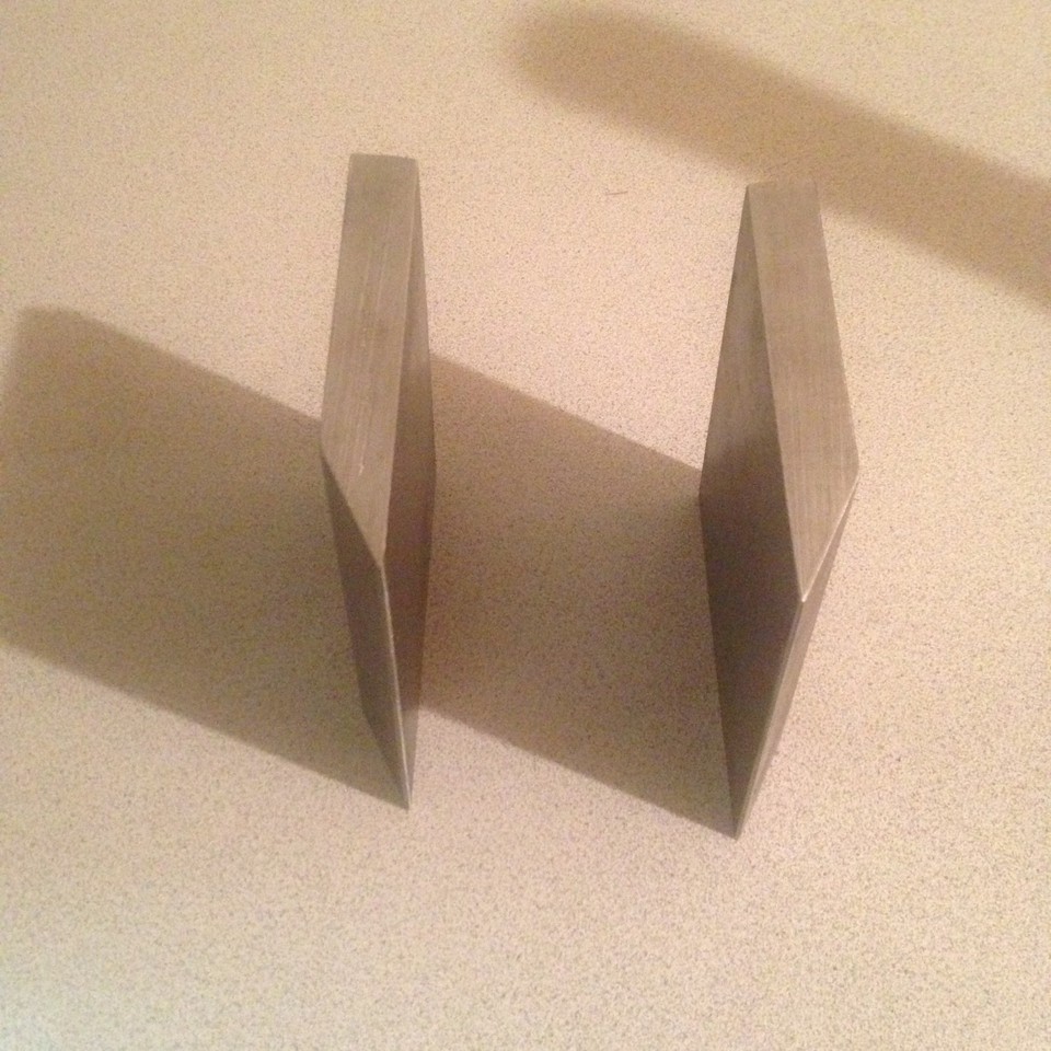 Log Splitter 4 way weld on wedges single bevel wedge | eBay