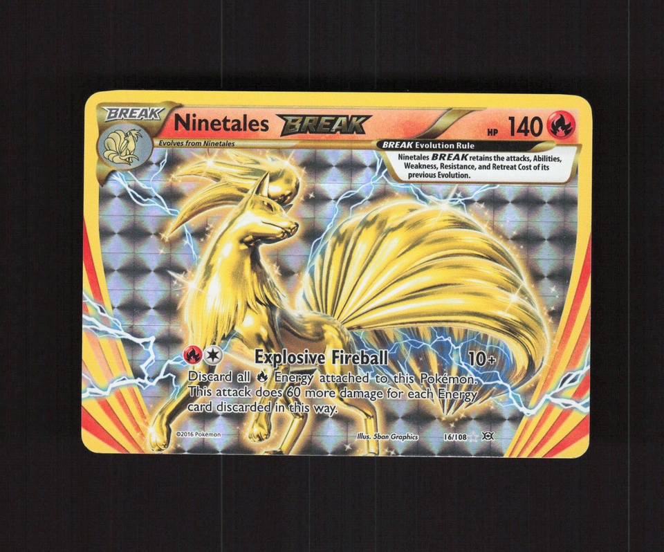 Ninetales BREAK 16/108 Evolutions Full Art Ultra Rare Holo Pokemon Card | eBay