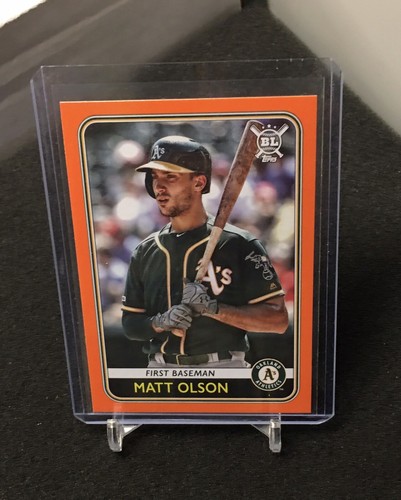 Matt Olson Orange 2020 Topps Big League card 109 Oakland Athletics | eBay