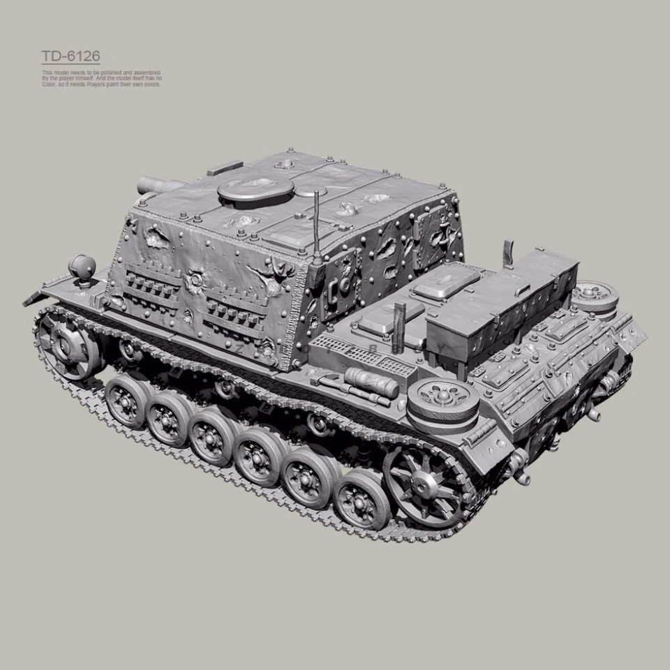 Resin model World War II tanks and tanks Body length 50mm Unassembled ...