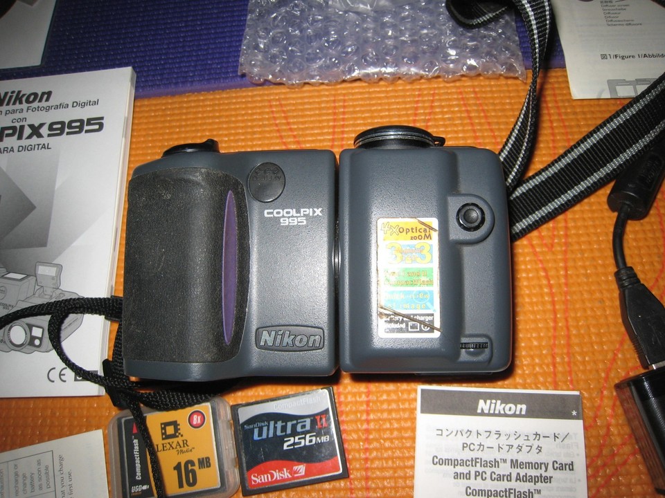 NIKON COOLPIX 995 DIGITAL CAMERA W/ ES-E28 SLIDE COPYING ADAPTER (MADE IN JAPAN) | eBay