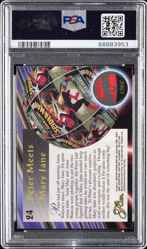1994 MARVEL UNIVERSE '94 FLAIR #24 MARY JANE PSA 9 | eBay