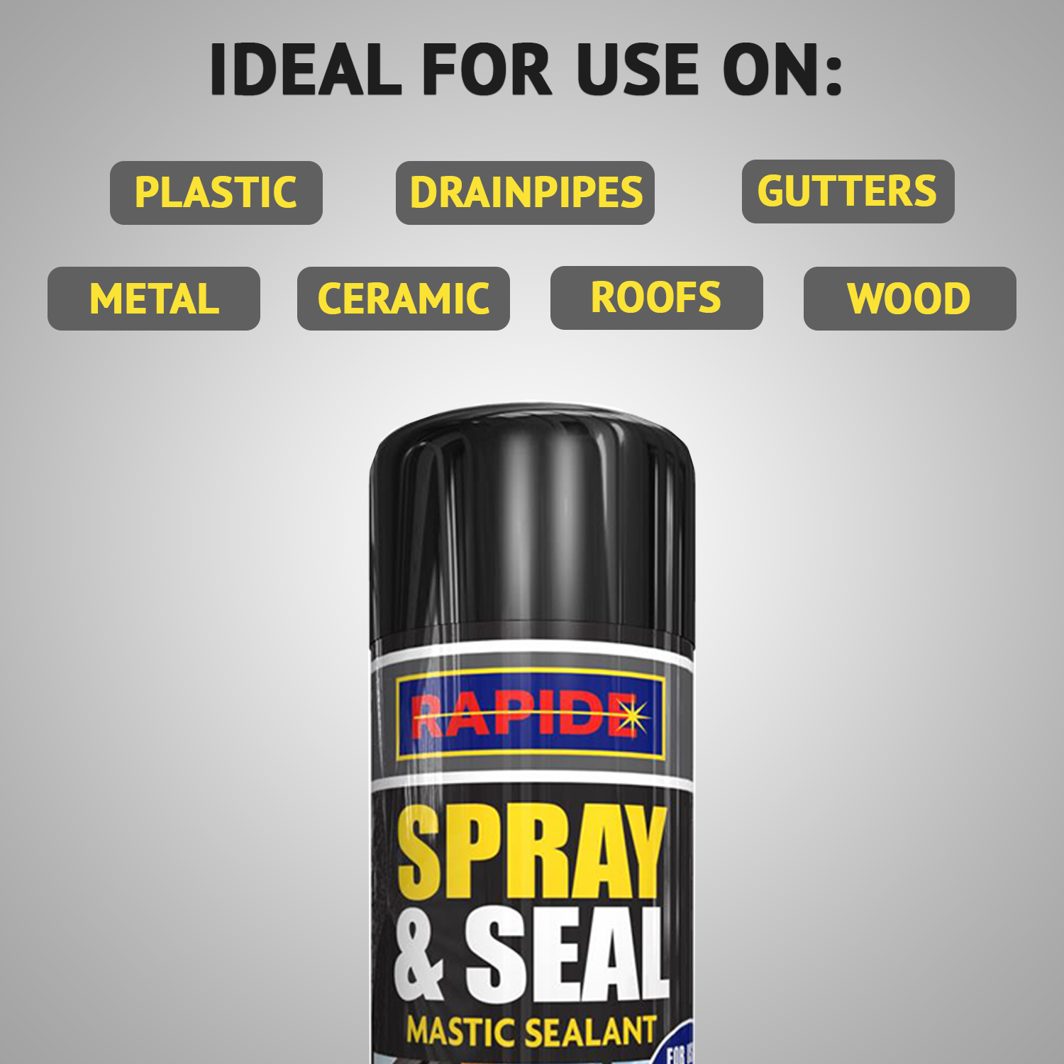 2X Leak Stop Seal Spray Black Waterproof Mastic Sealant Gutter Roof ...