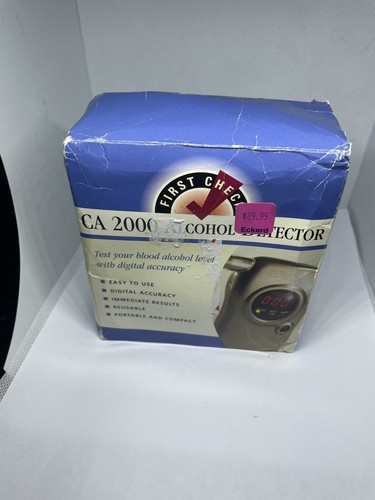 First Check CA2000 Digital Alcohol Detector LCD Breath Analyzer Breathalyzer | eBay