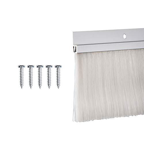 Tmh Door Brush Sweep 3 Inch Brush X 36 Inches Long Aluminum silver ...