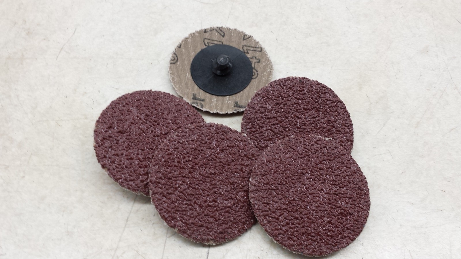 5 pc 2" Roloc Sanding Disc 24 Grit Red Quick Change Coarse | eBay