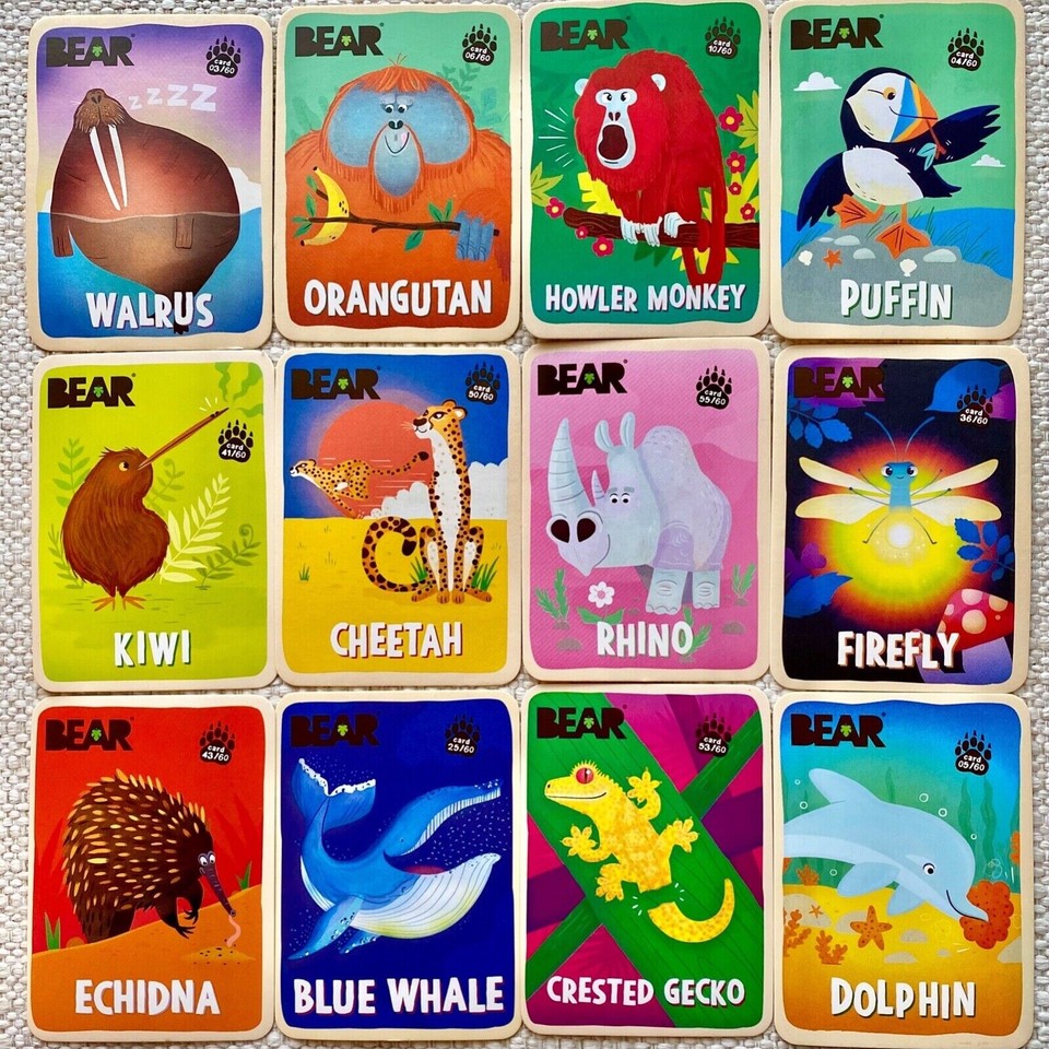 BEAR Collectible Animal Trading Cards from BEAR Fruit Snacks - Singles ...