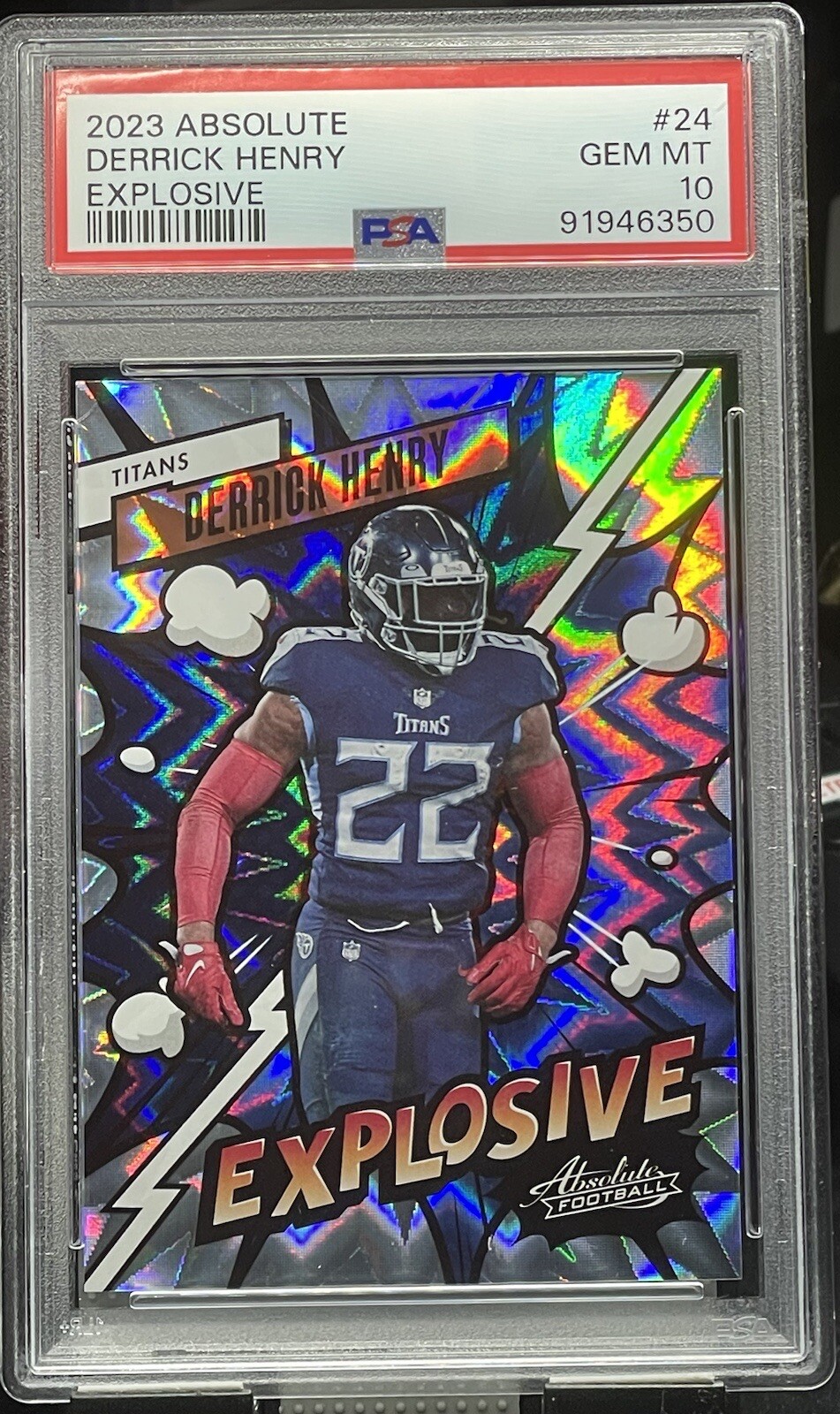 2023 Panini Absolute - Explosive #24 Derrick Henry SP PSA 10 GEM MT ...